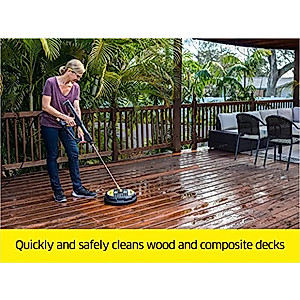 Karcher Universal 15" Pressure Washer Surface Cleaner Attachment, Power Washer Accessory - 1/4" Quick-Connect, 3200 PSI