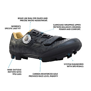 SHIMANO SH-RX600W Women’s Versatile Gravel Cycling Shoe, Gray, 7.5-8 Women (EU 40)