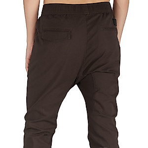 ITALYMORN Jogger Pants for Men Breathable Casual Pants (Dark Brown, XX-Large)