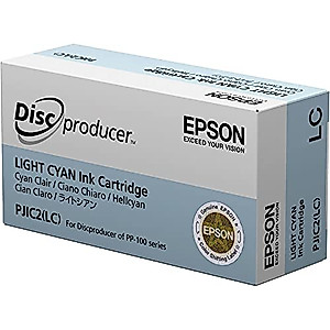 PJIC2-C13S020448 Light Cyan Ink Cartridge (1-Pack) for DiscProducer PP-100 in Retail Packaging
