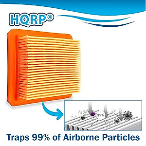 HQRP 4-Pack Filter Replacement for Stihl 4134 141 0300/4134-141-0300 Compatible with STIHL FS120 FS200 FS250 FS300 FS350 FS400 FS450 BT120 BT120C FR350 FR450 HT250 KM130 Trimmer Brushcutter