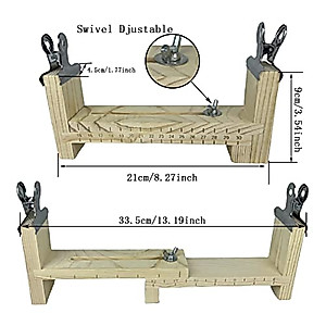 BMIROAMDFE Bracelet Jig Maker Kit Adjustable Wristband Braiding Wooden for Jewelry Making