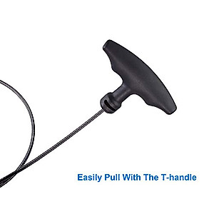 Raiseek Flexible Threaded Bore Cleaning Coated Cable Set 8", 33" for Pistol Rifle in Zippered Pouch