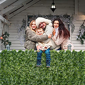 Catollova 120 x 60in Artificial Ivy Privacy Fence Screen, Grass Wall Faux Ivy Hedge Panels and Privacy Fence Wall Screen, Decorative Fence for Outdoor, Balcony, Garden Decor