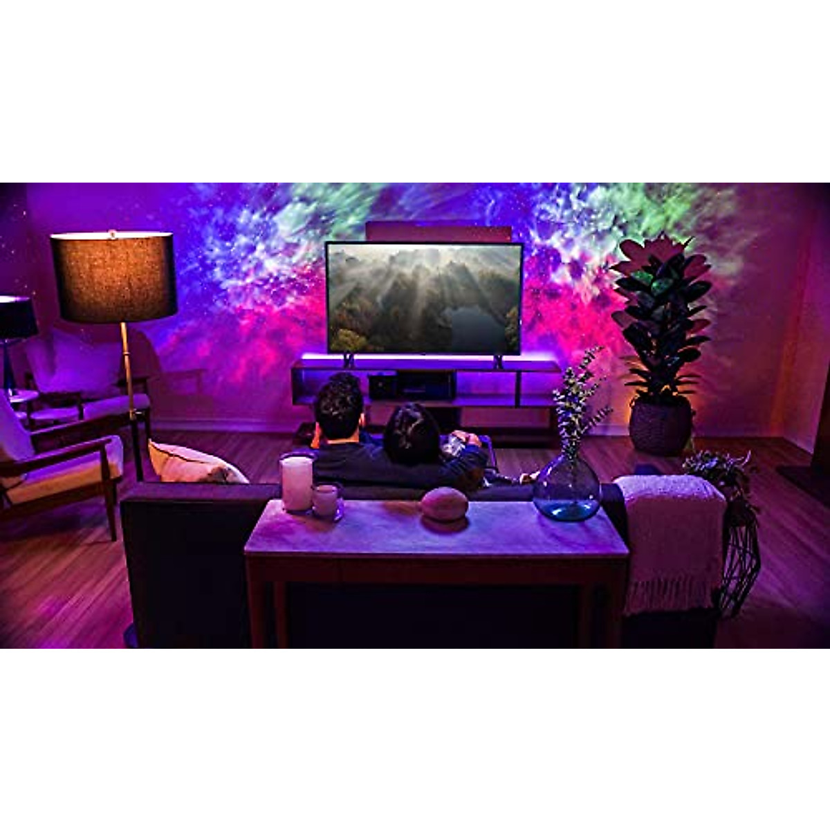 BlissLights Sky Lite 2.0 Star Projector and BlissGlow Strip Light Bundle (16.4ft) - Smart App Control