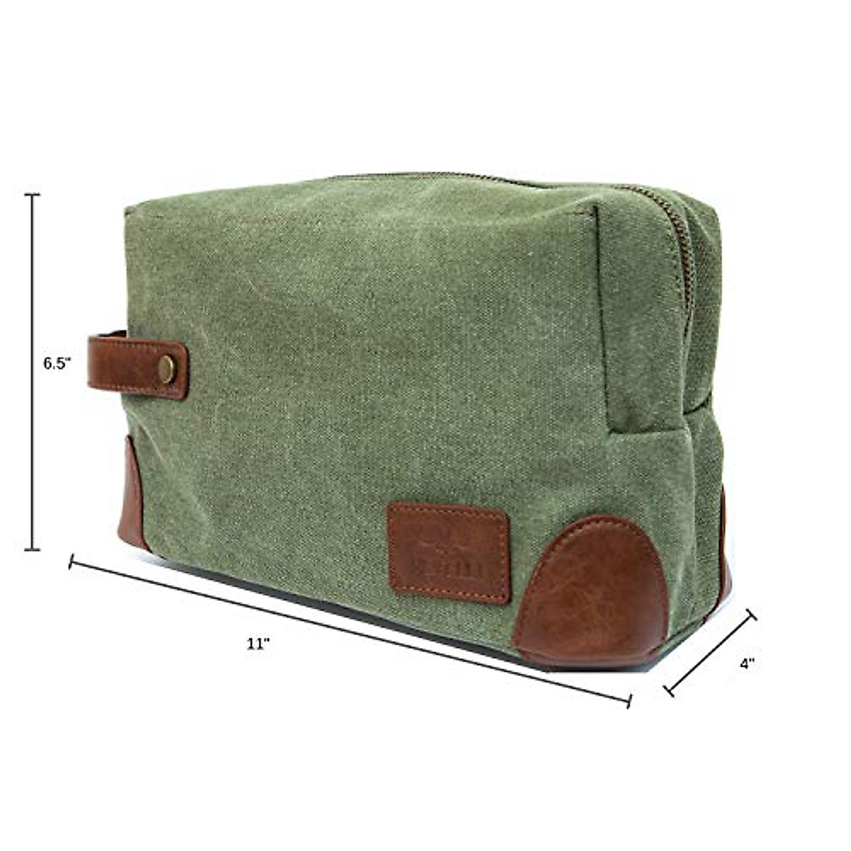 Vetelli Vintage Canvas Toiletry Bags, Travel In Style, Waterproof Canvas Dopp Kits, Durable (Marco)