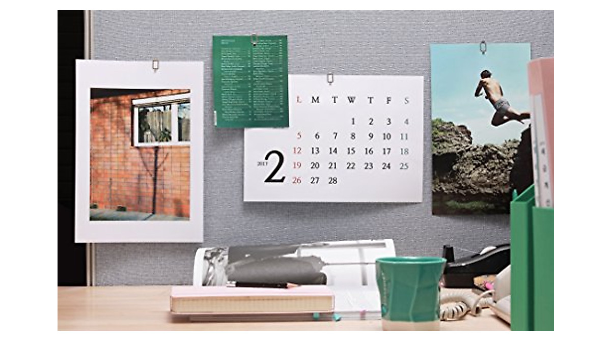 Fabric Wall Clips & Hooks for Office & Home Organization