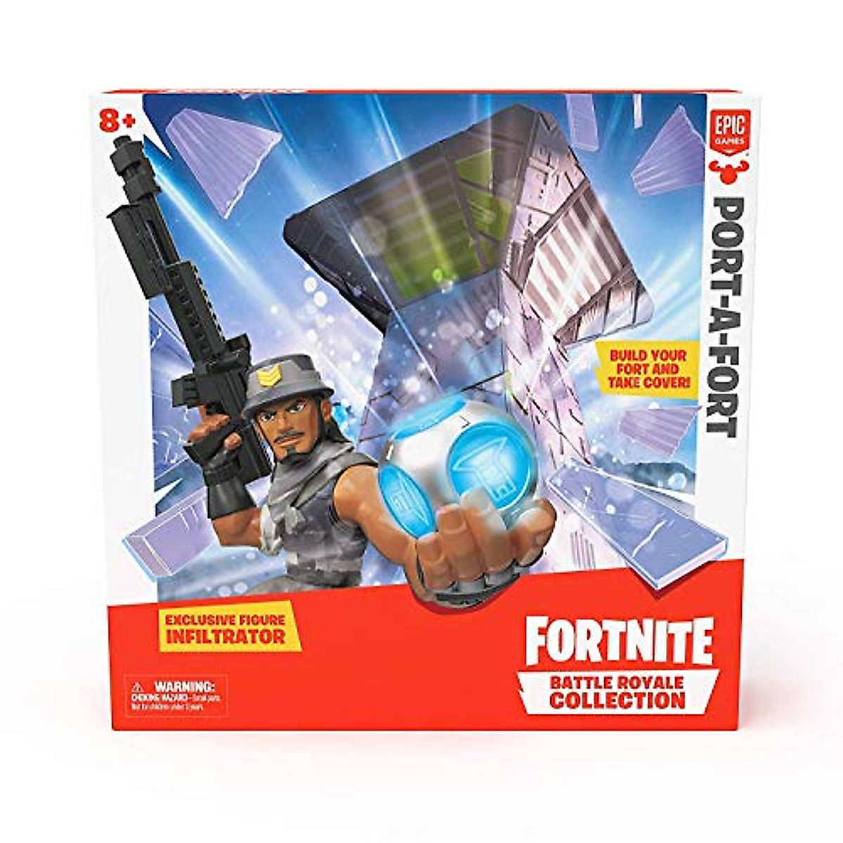 FORTNITE Battle Royale Collection: Port-A-Fort Playset & Infiltrator Figure