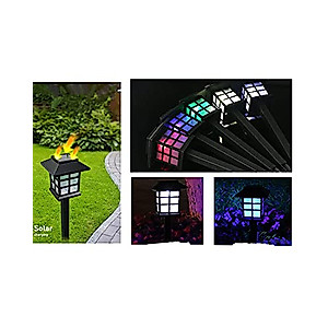 NEWOTE Outdoor Solar Pathway Lights Waterproof 2-Packs Outside LED Decorative Lights Landscape Lighting for Yard Patio Driveway Garden (White)