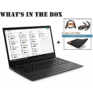 Lenovo Ideapad Thin and Light Laptop, 14.0" FHD (1920 x 1080) Display, AMD A6-9220C, 4GB, 64GB eMMC, Windows 10 Pro, HD Webcam, USB-C, HDMI, Wi-Fi, Bluetooth, w/ Accessories (Windows 10 Pro)