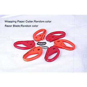 4Pcs Vinyl Cutting Tools Wrapping Paper Cutter Tool Shark Tank, Rolled Paper Cutter Knife for Window Tinting Tools, Gift Paper Wrapping, Films, Vacuum Bags