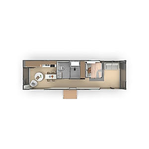 Perfect Prefab House to Live in, Portable Tiny Homes for Couples, Prefabricated Container House for Adults Living with Modular Home, Foldable Mobile Home with Perfect Steel Frame