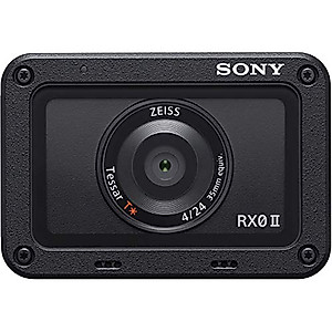 Sony Cyber-Shot DSC-RX0 II Digital Camera + SanDisk 64GB Ultra microSD Memory Card, Portable Mini Metal Camera Dolly, Portable Handheld Monopod/Selfie Stick & More (13pc Bundle)