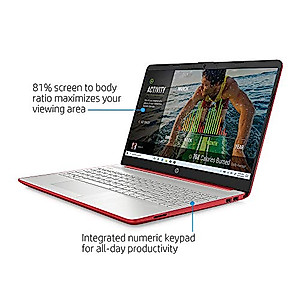 2021 HP Pavilion 15.6" HD Laptop Computer, Intel Dual-core Pentium Processor, 16GB RAM, 512GB SSD, HD Webcam, Intel UHD Graphics 605, Bluetooth, USB-C, HDMI, Win 10, Red, 32GB SnowBell USB Card