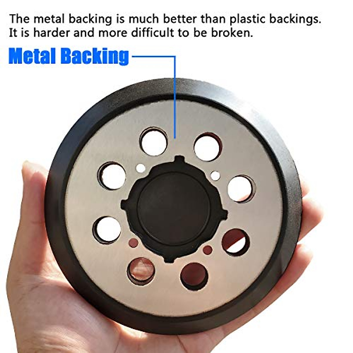 5" Hook-&-Loop Replacement Sander Pad for DeWalt DWE6423/6423K, DWE6421/6421K, DCW210B Random Orbital Sander - 5 Inch Aluminum Alloy Sanding Pad for Part Number DWE64233 & N329079 …