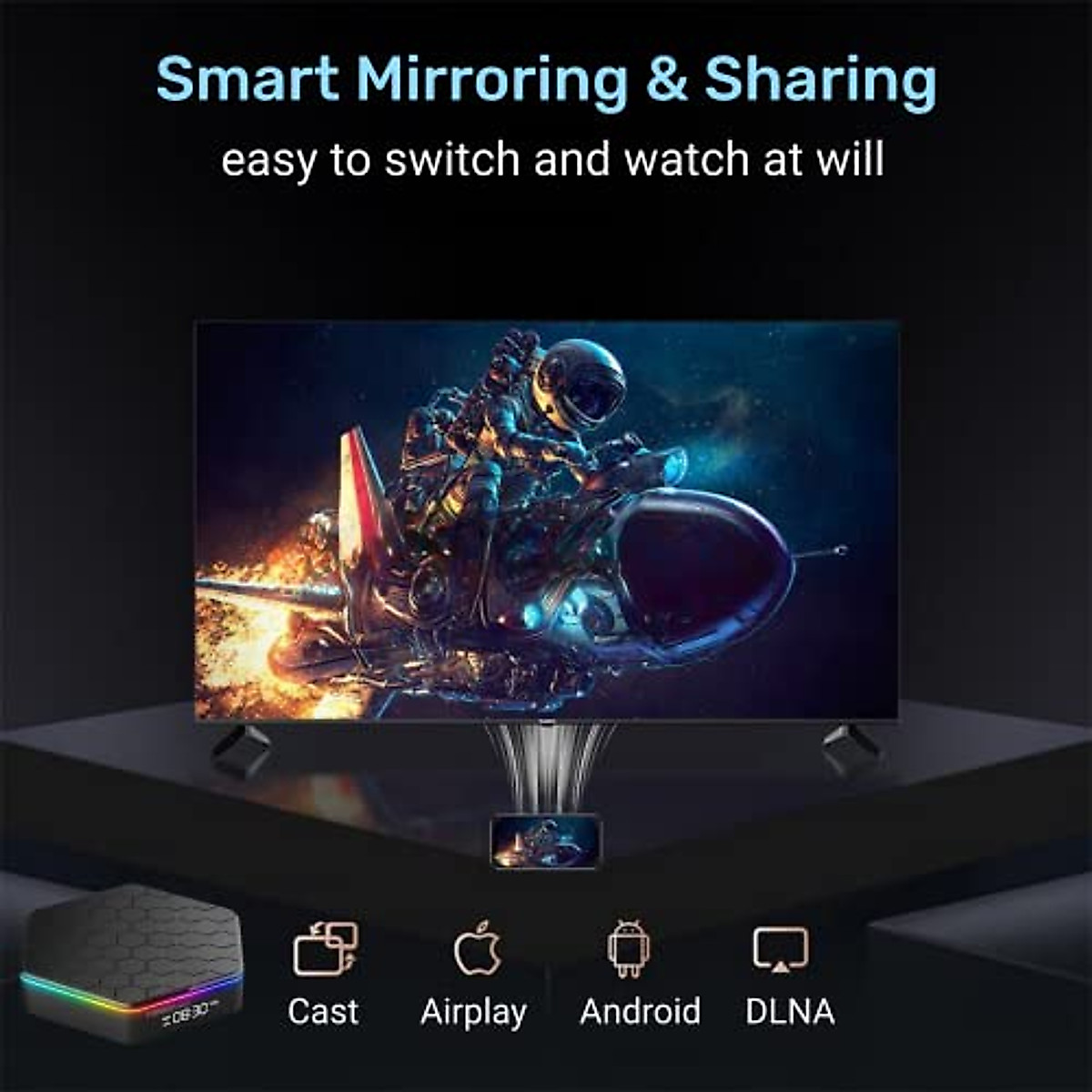 2023 Android TV Box 12.0, T95Z Plus Android Box 4GB 32GB, 6K TV Box Allwinner H618 2.4G/5.0GHz WiFi Ethernet 100M Bluetooth 5.0, Support H.265 UHD 3D HDR 10+, Smart TV Box