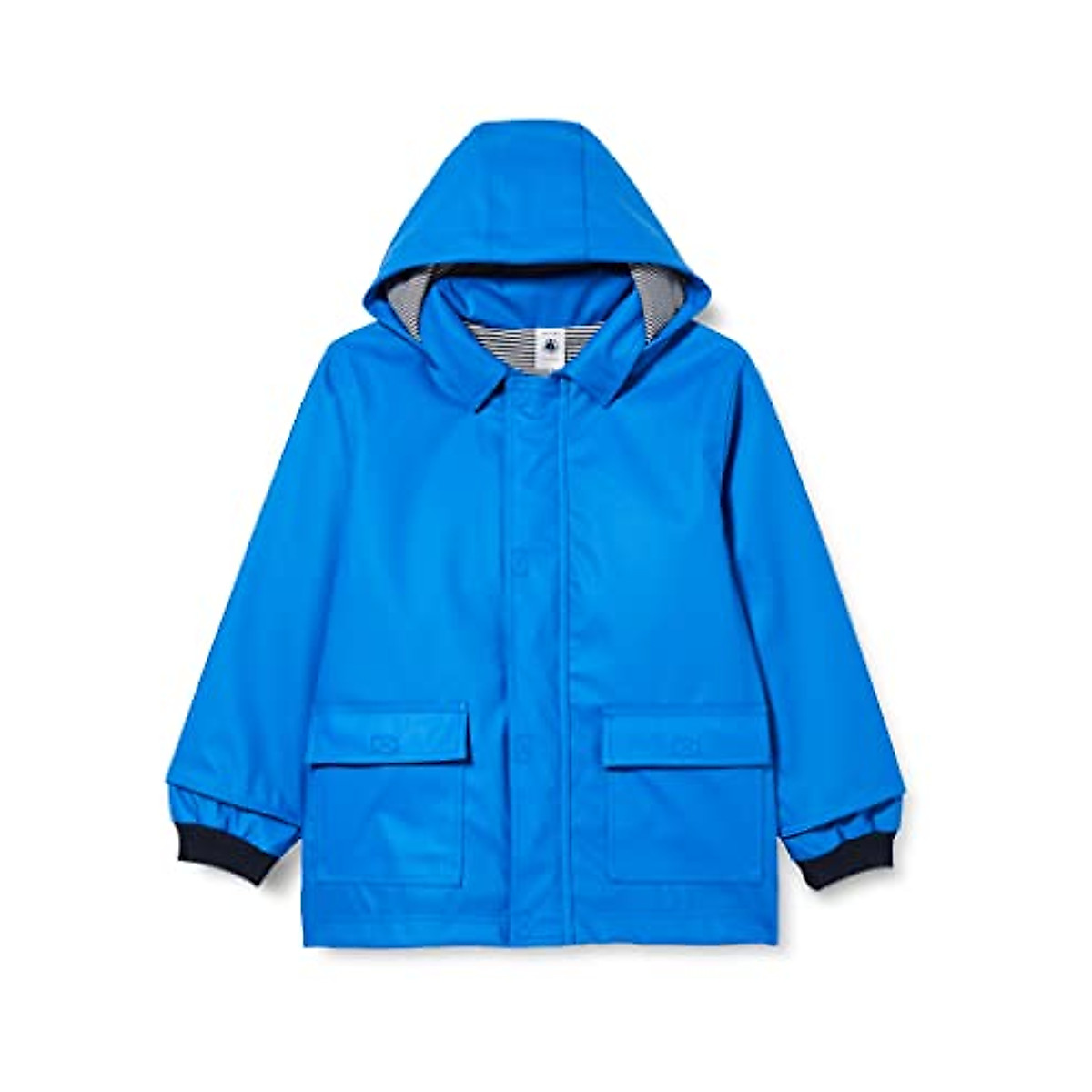 Petit Bateau Child's Hooded Rain Jacket, Blue