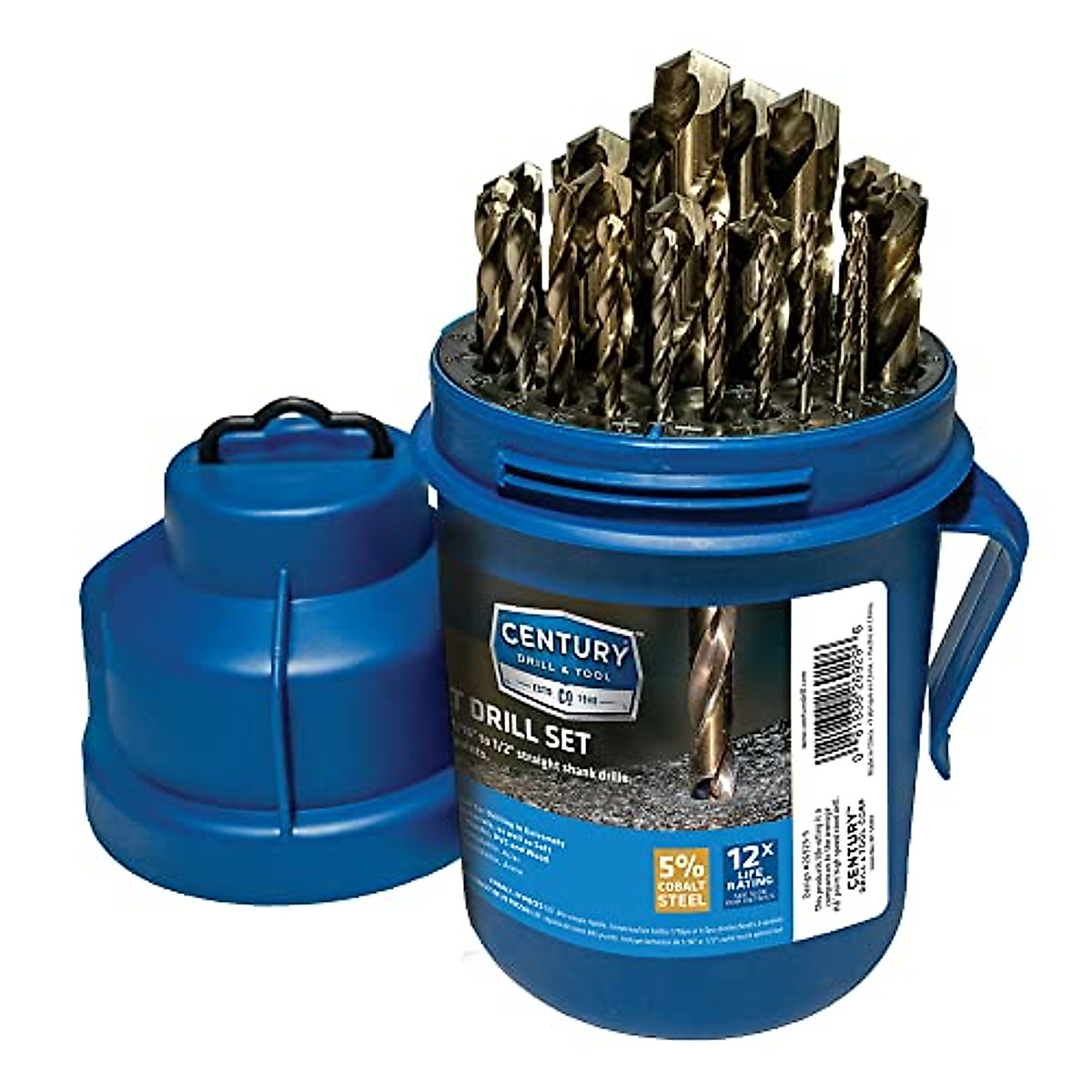 Century Drill & Tool 26929 Cobalt Drill Bit Set, 29 Piece