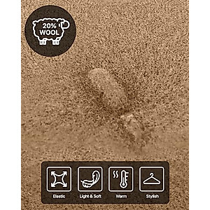 Parquet Solid Color French Beret Wool Material. Classic French, Casual and Chic Lightweight Beanie Cap Hat Tan