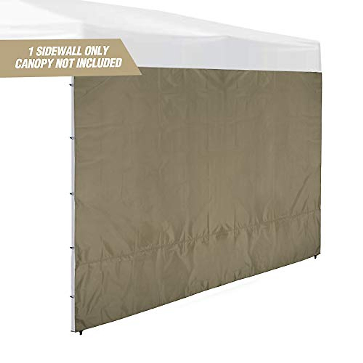 REDCAMP Instant Canopy Sidewall for 10x10ft Pop Up Canopy, 1 Pack Sunwall Only, Khaki (1 Sidewall Only, Canopy Tent NOT Included)