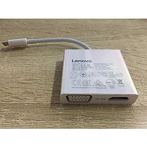 USB-C 3-in-1 Travel Hub, 4K HDMI, VGA, USB 3.0, Plug and Play, Only 0.08 lbs, GX90T33021, White