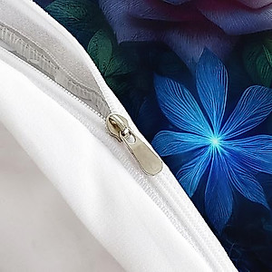 AILONEN Cartoon Fairy Duvet Cover Set King Size, Beautiful Fairy Princess Comforter Cover,Pink Rose Theme Bedding Set for Kids,Girls,3-Piece,1 Quilt Cover and 2 Pillowcases