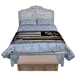 Pure Country Weavers US Marine Corps - Saber Line American Flag Blanket - Gift Military Tapestry Throw for Back of Couch or Sofa - Woven from Cotton - Made in The USA (61x36)