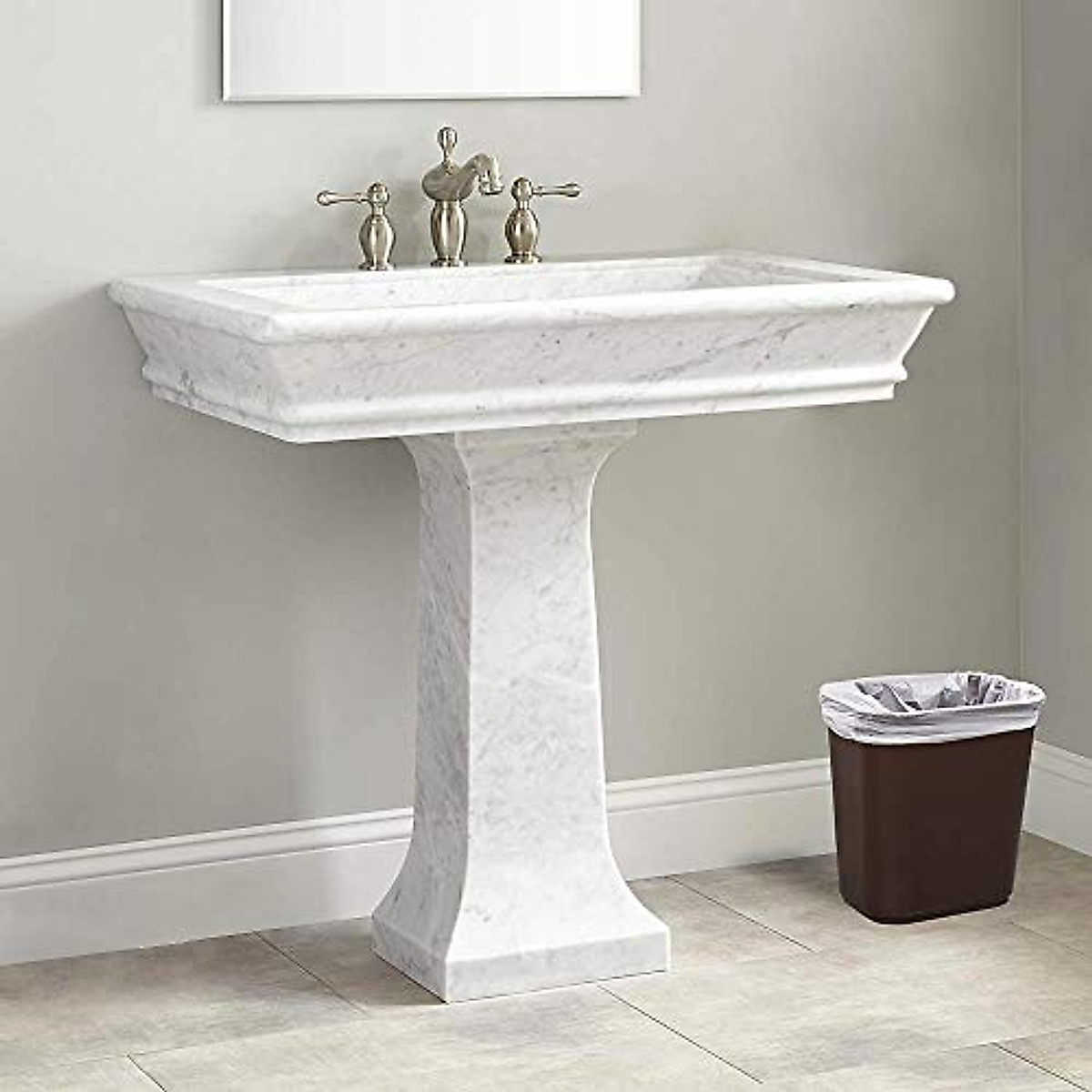 4 Gallon Trash Bags Small Bathroom Garbage Bags Clear Plastic Wastebasket Trash Can Liners for Home and Office Bins, 200 Count