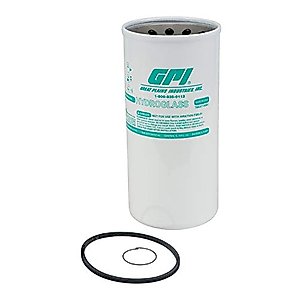 GPI PW-40-2-1.5 Water and Particulate Bio-Tek Filter for use with Fuel Transfer Pumps up to 40 GPM (151 LPM), 2 Micron, 1.5-16 UNF Thread (GPI Genuine Accessory 129340-05)
