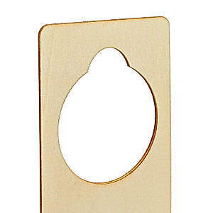 Wooden Door Knob Hanger, Please Do Not Disturb (3.25 x 9.5 in, 12-Pack)