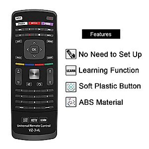 Gvirtue Universal Remote Control Compatible for VIZIO-TV-Remote All VIZIO LED QLED LCD HDTV 4K UHD HDR SMARTCAST Smart TVs Models