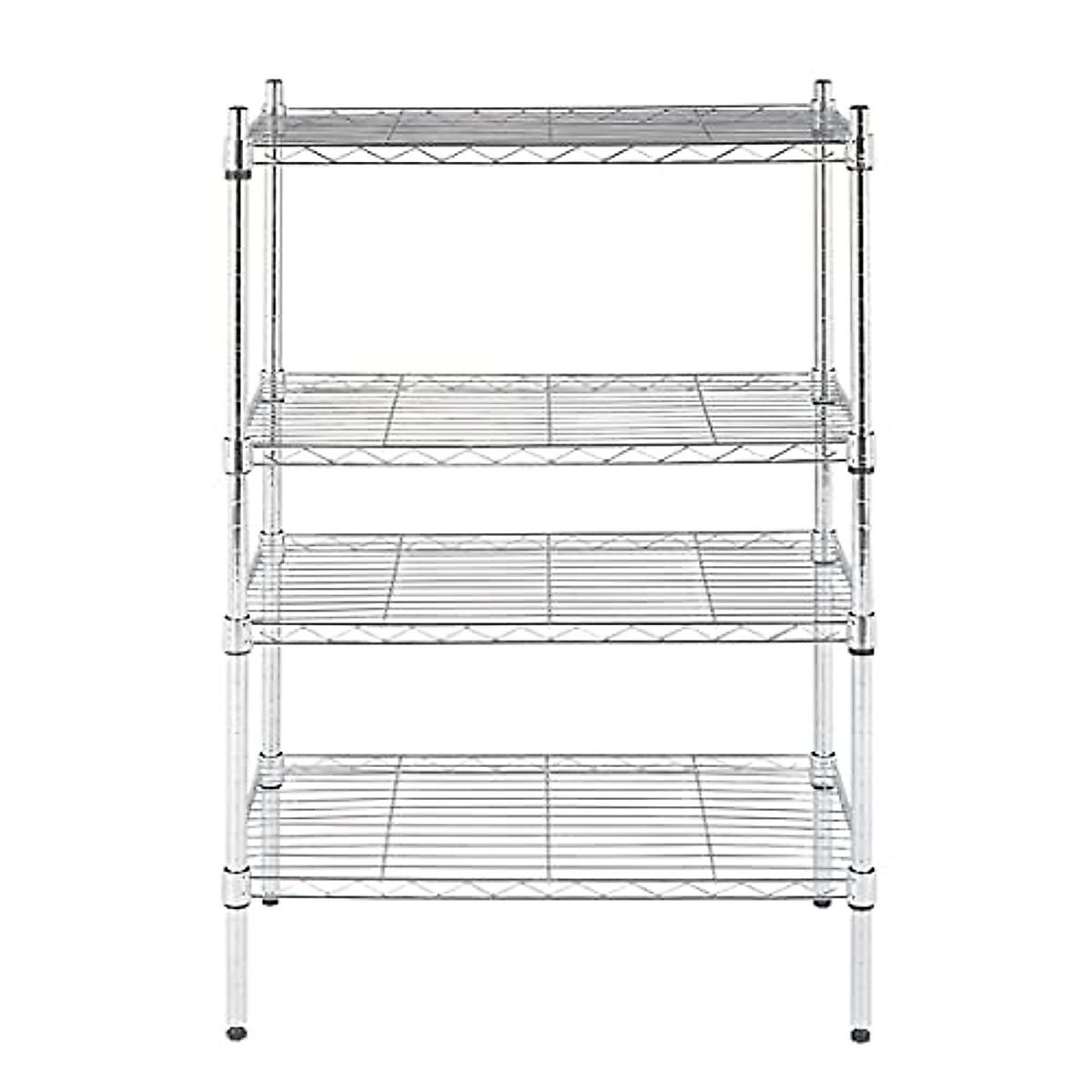 KOIECETA 8-Tier Wire Shelving Unit Adjustable Steel Wire Rack Chrome