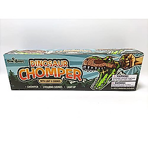DINOBROS Dinosaur Chomper Toys for Kids with 3 Roar Sounds and Light Jurassic Dinosaurs Grabber Claw T-Rex Reacher Robot Hand Pincher Dino Snapper