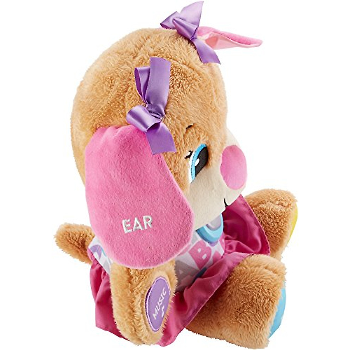 Fisher-Price Laugh & Learn Baby & Toddler Toy Smart Stages Sis Interactive Plush Dog With Music Lights & Learning Content For Ages 6+ Months