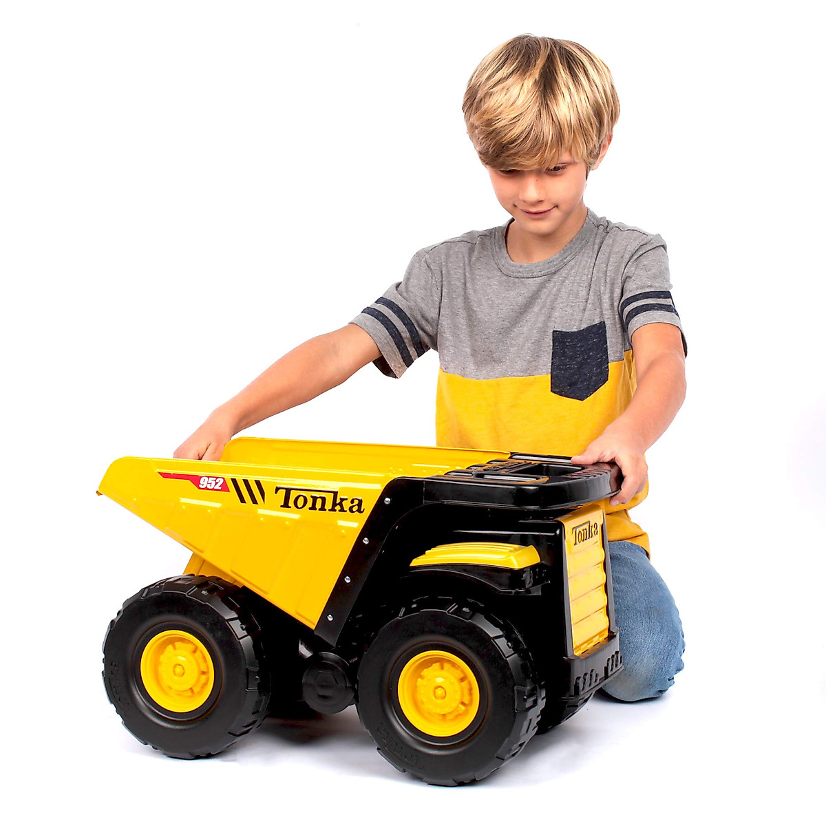 Tonka Steel Mighty Dump Truck - Yellow, For Ages 3+, Made of Steel and Plastic