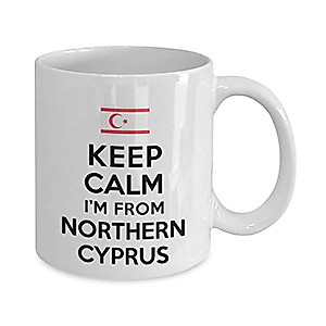 Mug For People Of Northern Cyprus Keep Calm I'm From Northern Cyprus Best Perfect Cool Mug Ideas Coffee Mug Tea Cup Nationality Pride Men Women