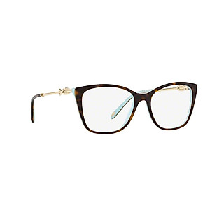 Tiffany & Co. TF2160B - 8134 Eyeglass Frame HAVANA/BLUE w/Clear Demo 54mm