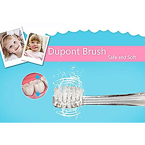 SEAGO Toothbrush Replacement Heads - SG977 SG513 - SEAGO Kids Toothbrushes Heads for Toddlers - Compatible with SEAGO Electric Toothbrushes Kids (White, 6-Pack)