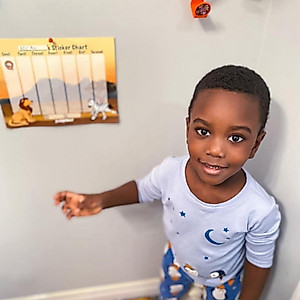 Potty Training Sticker Chart | Includes 4-Weekly Charts + 144 Adorable Themed Stickers | USA Made from The Creators of The Original Potty Watch (Pond)