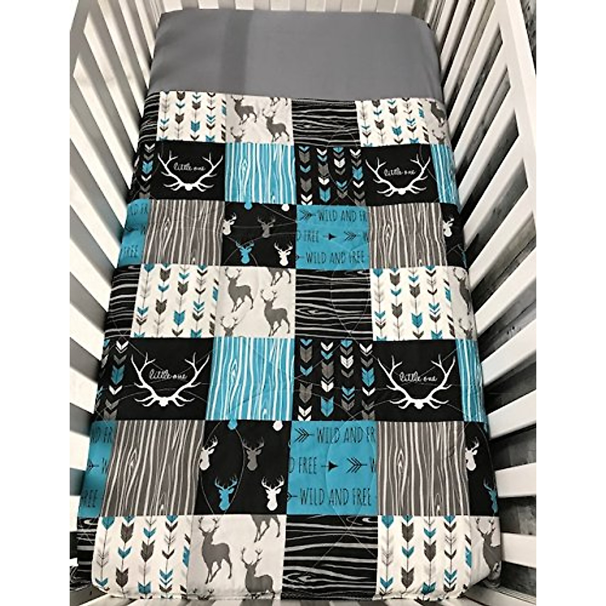 Baby Boy/Girl Chevron, Baby Bedding, Woodlands, Buck, Bear, Neutral, Crib Bedding, Nursery Room, Babylooms