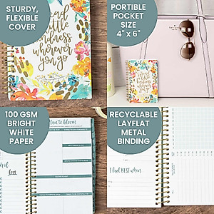 bloom daily planners 2023-2024 Pocket Planner - 4” x 6” - (July 2023 - July 2024) - MINI Weekly/Monthly Agenda Organizer & Calendar Book - Spread Kindness
