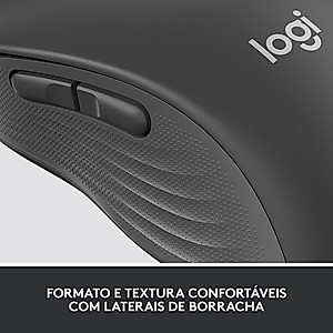 Logitech Signature M650 L Full Size Wireless Mouse - for Large Sized Hands, 2-Year Battery, Silent Clicks, Customizable Side Buttons, Bluetooth, Multi-Device Compatibility (Graphite)