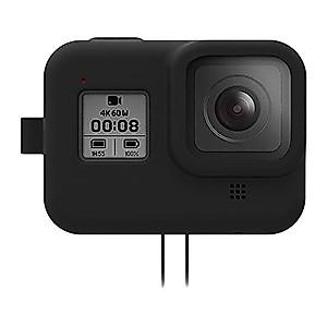 For Gopro 8 Camera Silicone Protective Case Gopro 8 Silicone Case Camera Accessories Protective Case for Panoramic Accessories Lens (Gopro 8, Orange) GP483