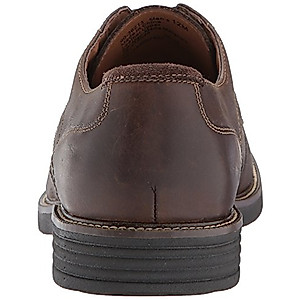 Dockers Mens Parkway Leather Dress Casual Oxford Shoe with Stain Defender, Dark Brown, 10.5 W