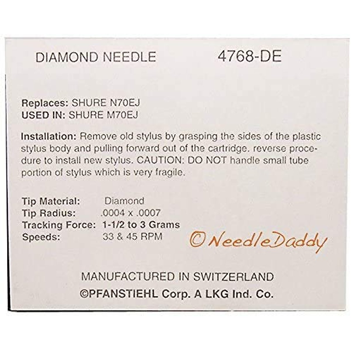MagLite Turntable Needle Stylus for Shure 3X, 5X, 8X, RS3T, RS3X, RS5T, RS8T, R25XT Upgrade