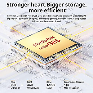 Blackview BV7100 Rugged Smartphone Unlocked, 13000mAh Battery 33W Fast Charge, 10GB 128GB 1TB Expand, MTK Helio G85, 6.58" FHD+ Android 12 IP68/IP69K, 12MP Triple Camera, 4G Dual Sim Rugged Phone NFC