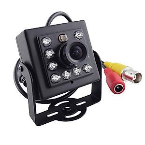 Qcwox HD 1/3 Super CCD 1000TVL 3.6mm 10pcs IR LEDs Mini CCTV Security Camera Surveillance