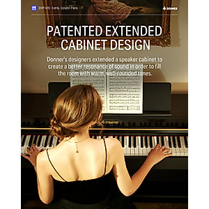 Donner DDP-400 Digital Piano + Donner Duet Piano Bench