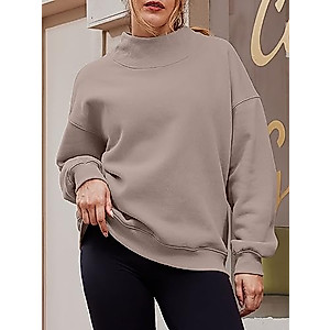 Trendy Queen Oversized Sweatshirts For Women Turtleneck Pullover Fleece Long Sleeve Hoodies Tops Fall Outfits Y2K Fashion Clothes