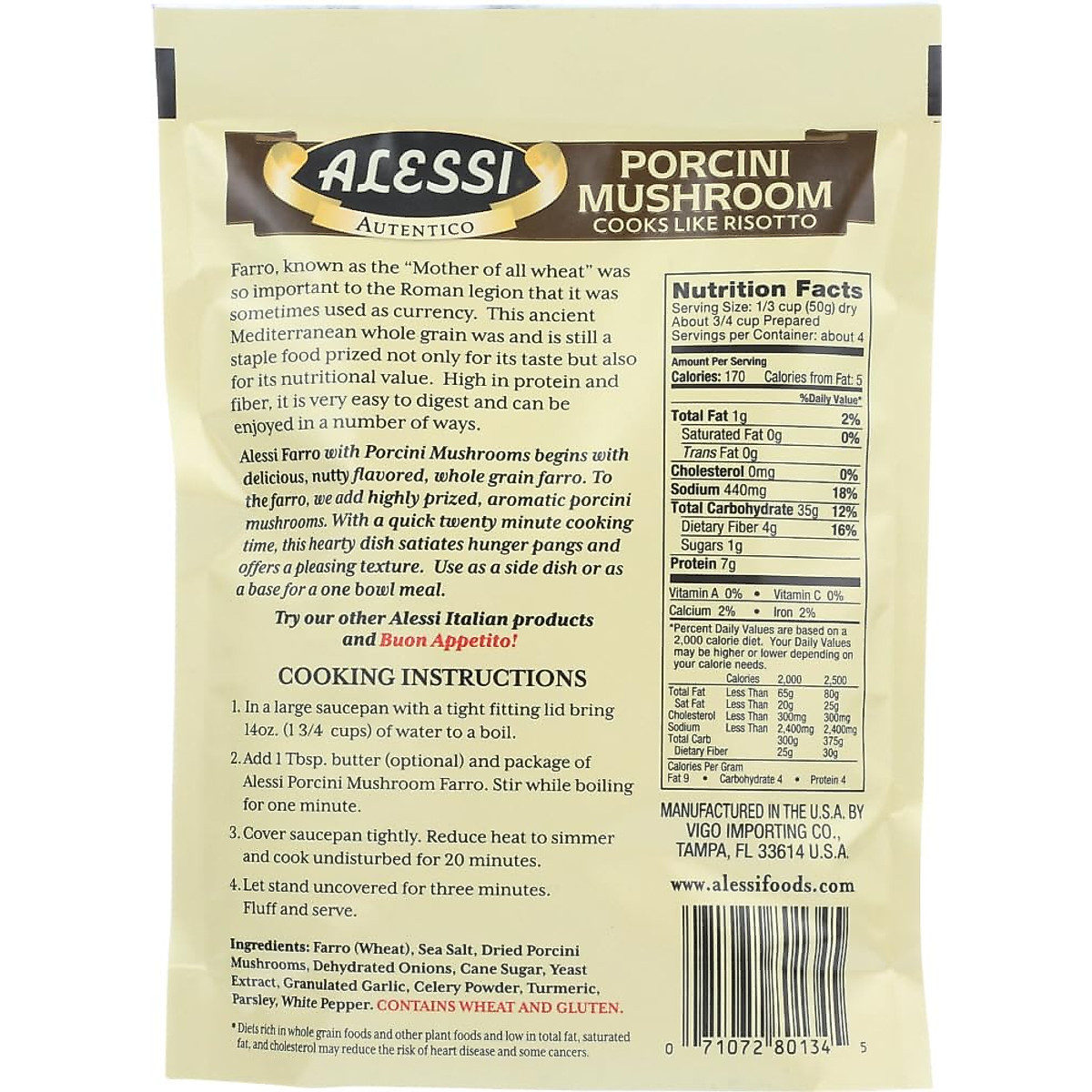 Alessi Farro Al Funghi (Pack of 6)